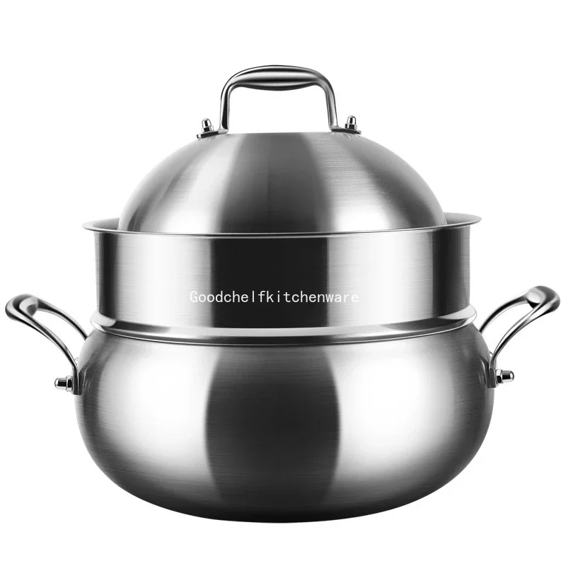 German-technology-316-stainless-steel-soup-Apple-pot-Steamer-Two-ear ...