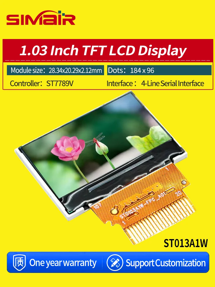 Original-ST0103A2W-WSNLW-F-ST013A1W-FPC-A02-IPS-Screen184x96-1-03-Inch ...