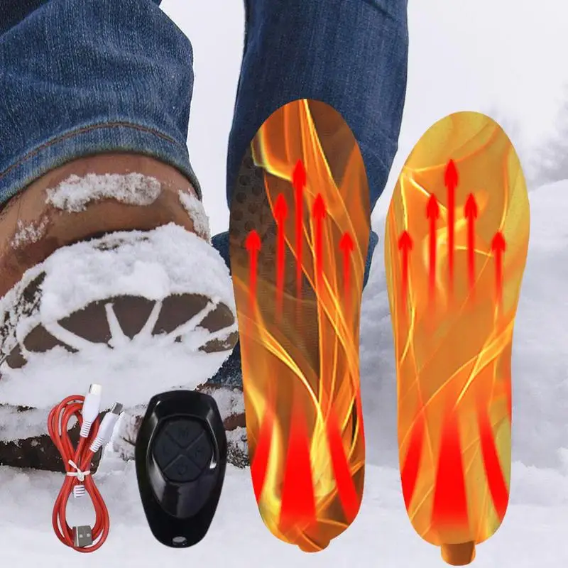 USB-Heated-Shoe-Insoles-intelligent-remote-control-charging-heating ...