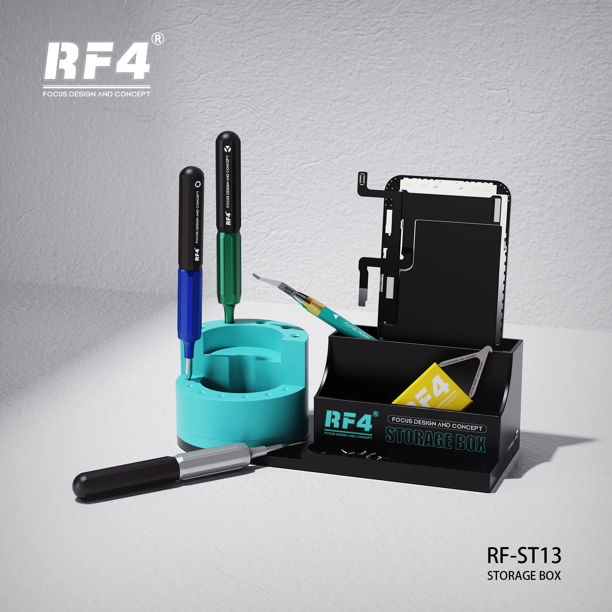 RF4-Multifunctional-Storage-Box-Tweezers-Parts-Storage-Screw-Magnetic ...