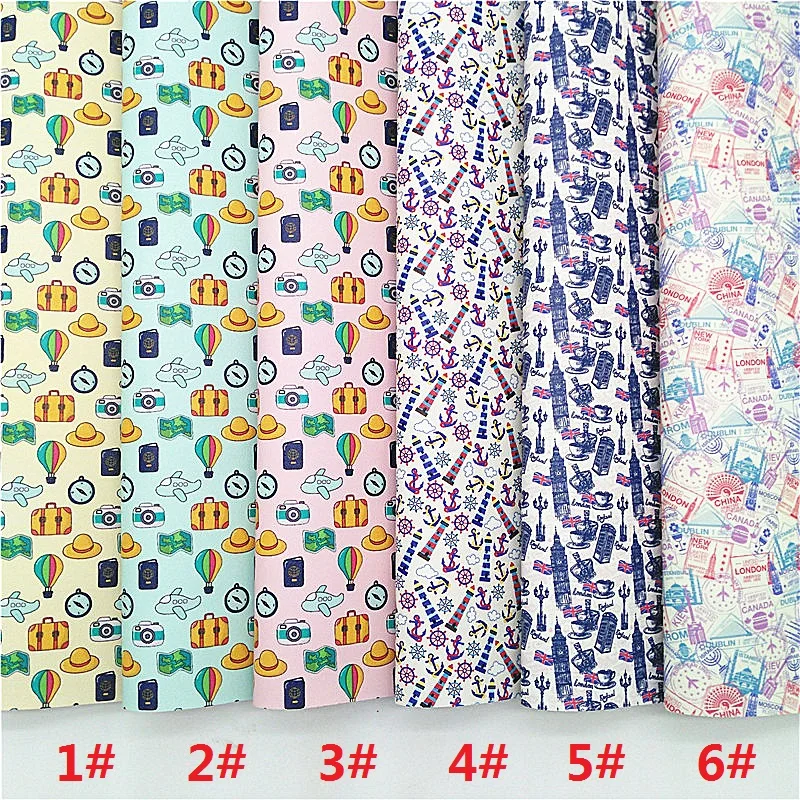 Beach Theme Vinyl Fabric