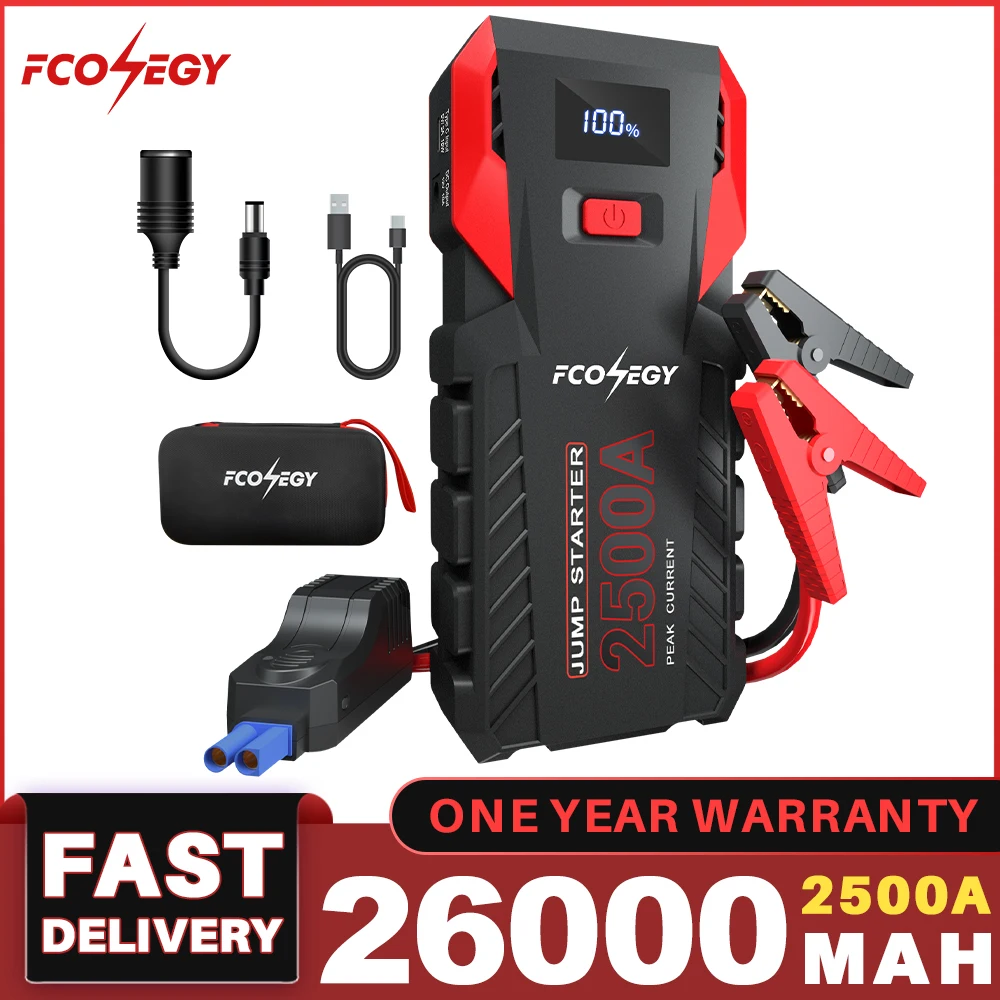 Fconegy-2500a-Auto-Jump-Starter-26000Mah-Draagbare-Power-Bank-12V-Auto ...