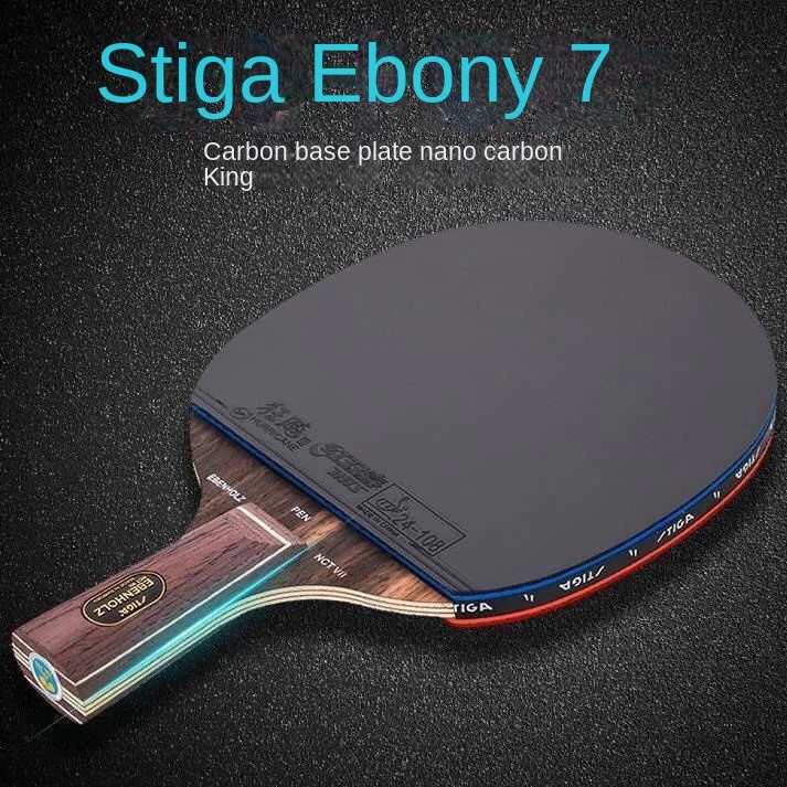 STIGA-1pcs-Table-tennis-racket-nano-carbon-ebony-7-metal-standard-pure ...