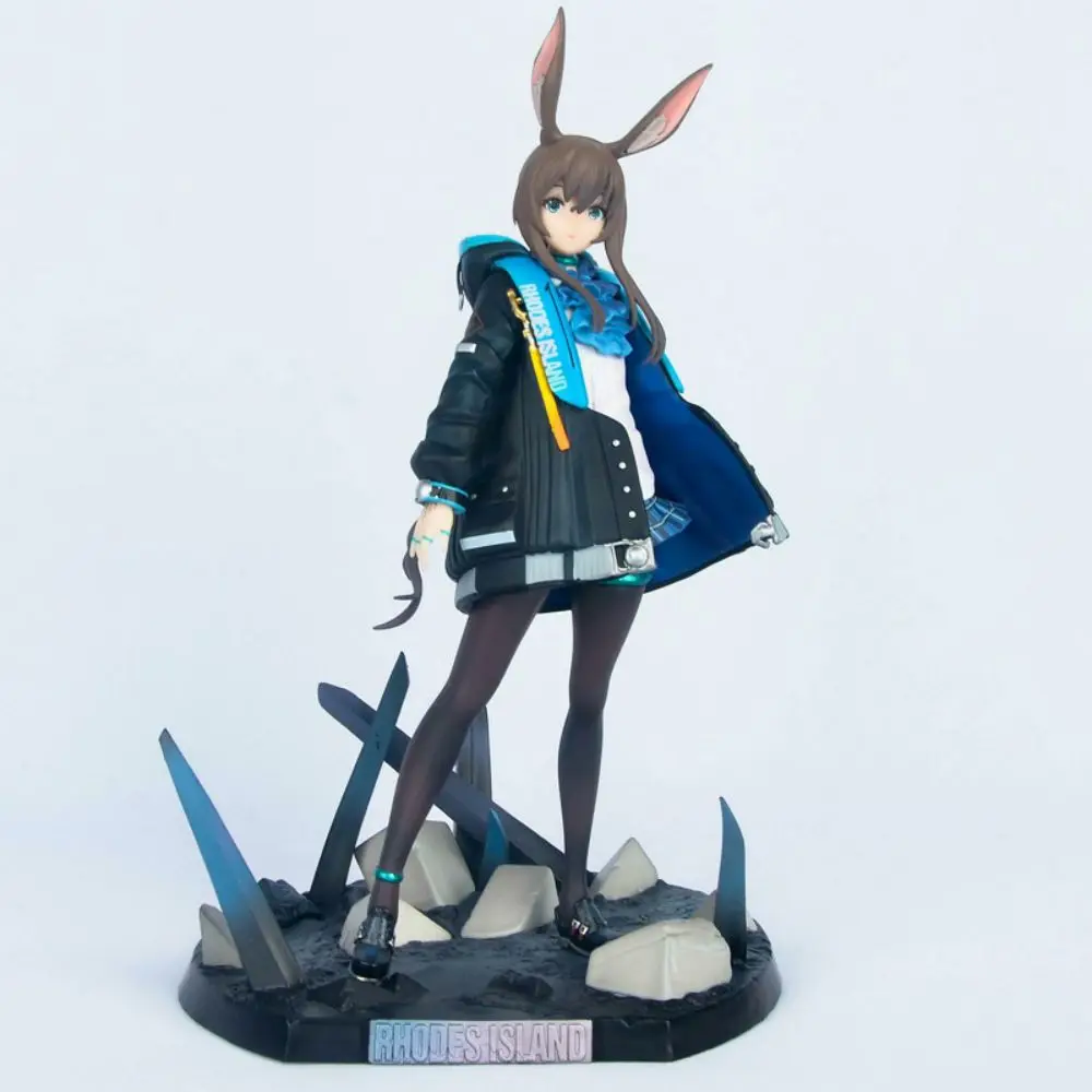 25cm-Arknights-Amiya-Anime-Figurine-Kawaii-Rabbit-Ear-Action-Model ...