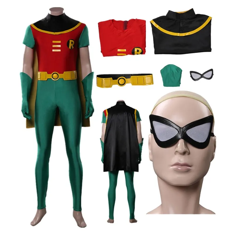 TV-Fantasy-Robin-Cosplay-Costume-Adult-Men-Jumpsuit-Cloak-Belt-Gloves ...