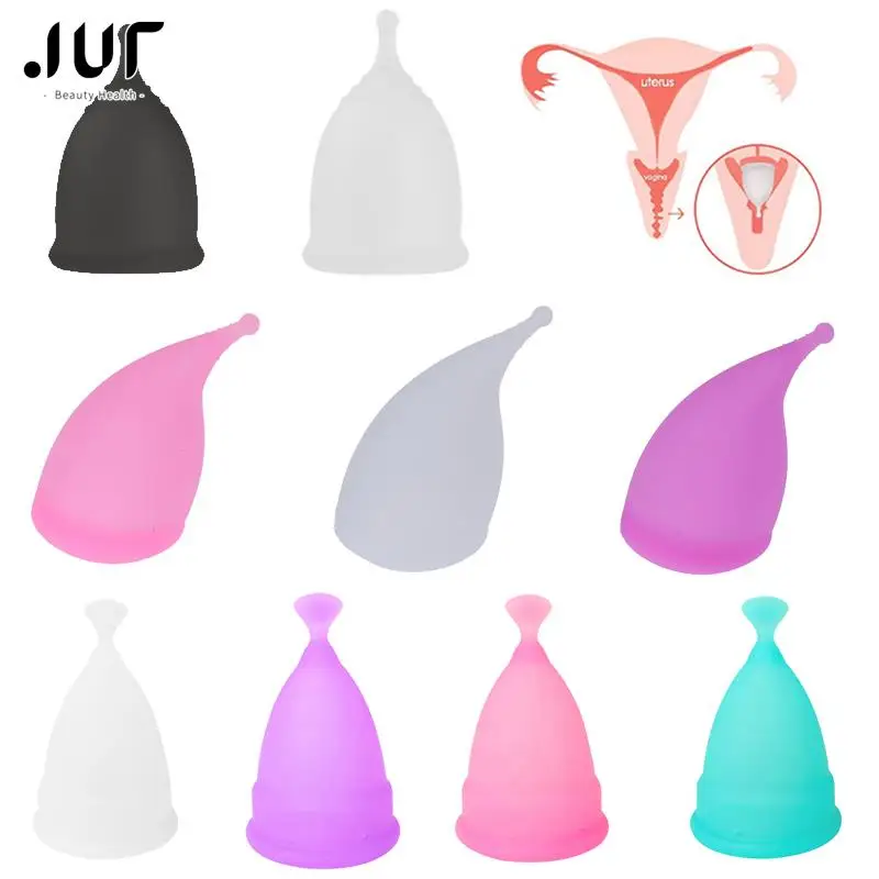 Reusable-Silicone-Cup-Menstrual-Medical-Lady-Cup-Collector-Menstrual ...