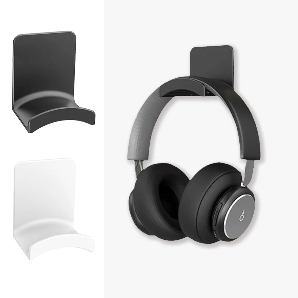 Adhensive-Wall-Mount-Headphone-Stand-Universal-Plastic-Under-Desk ...