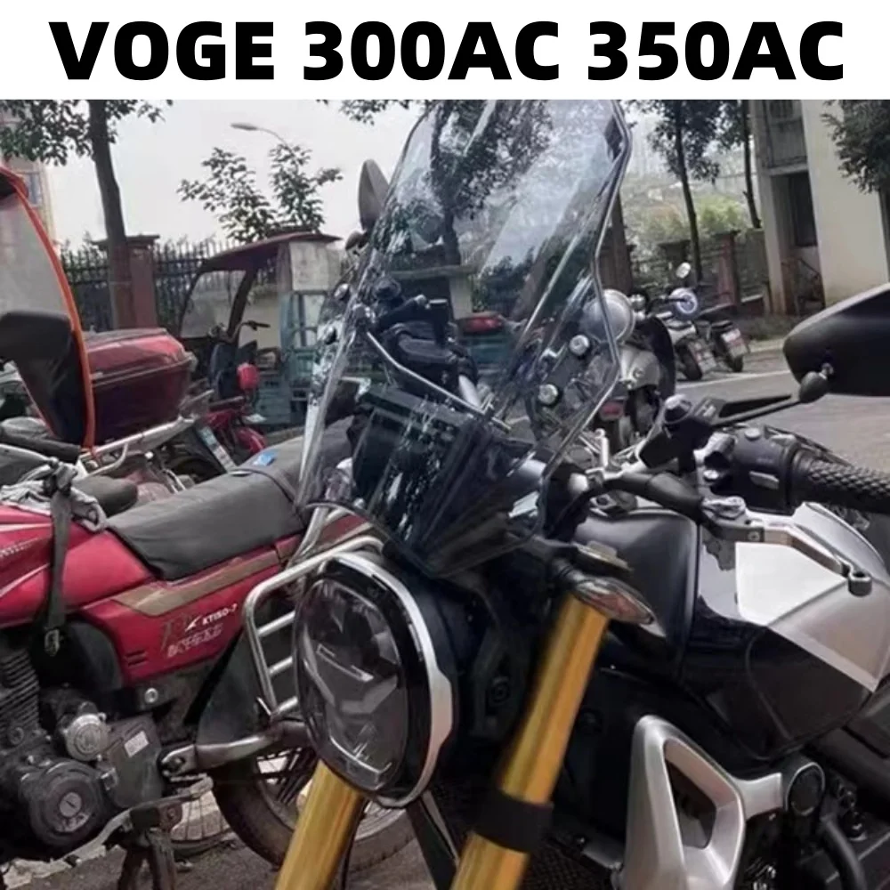 Parabrisas-transparente-ahumado-para-motocicleta-parabrisas-dedicado-para-VOGE-300AC-350AC-AC300 ...
