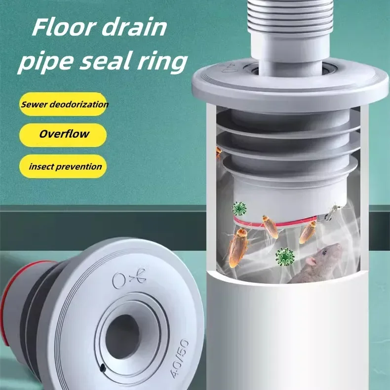 1pcs-Silicone-Drains-Sewer-Pipe-Sealing-Ring-Anti-odor-Floor-Drain-Plug ...