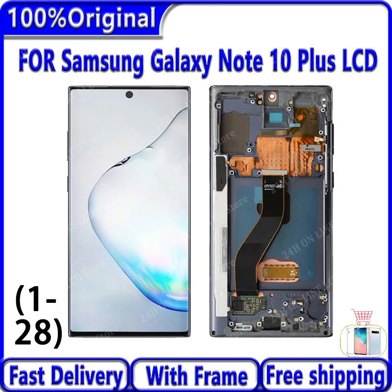 Original-Display-Note-10-Plus-For-Samsung-Galaxy-Note10-Plus-N975-N975f ...
