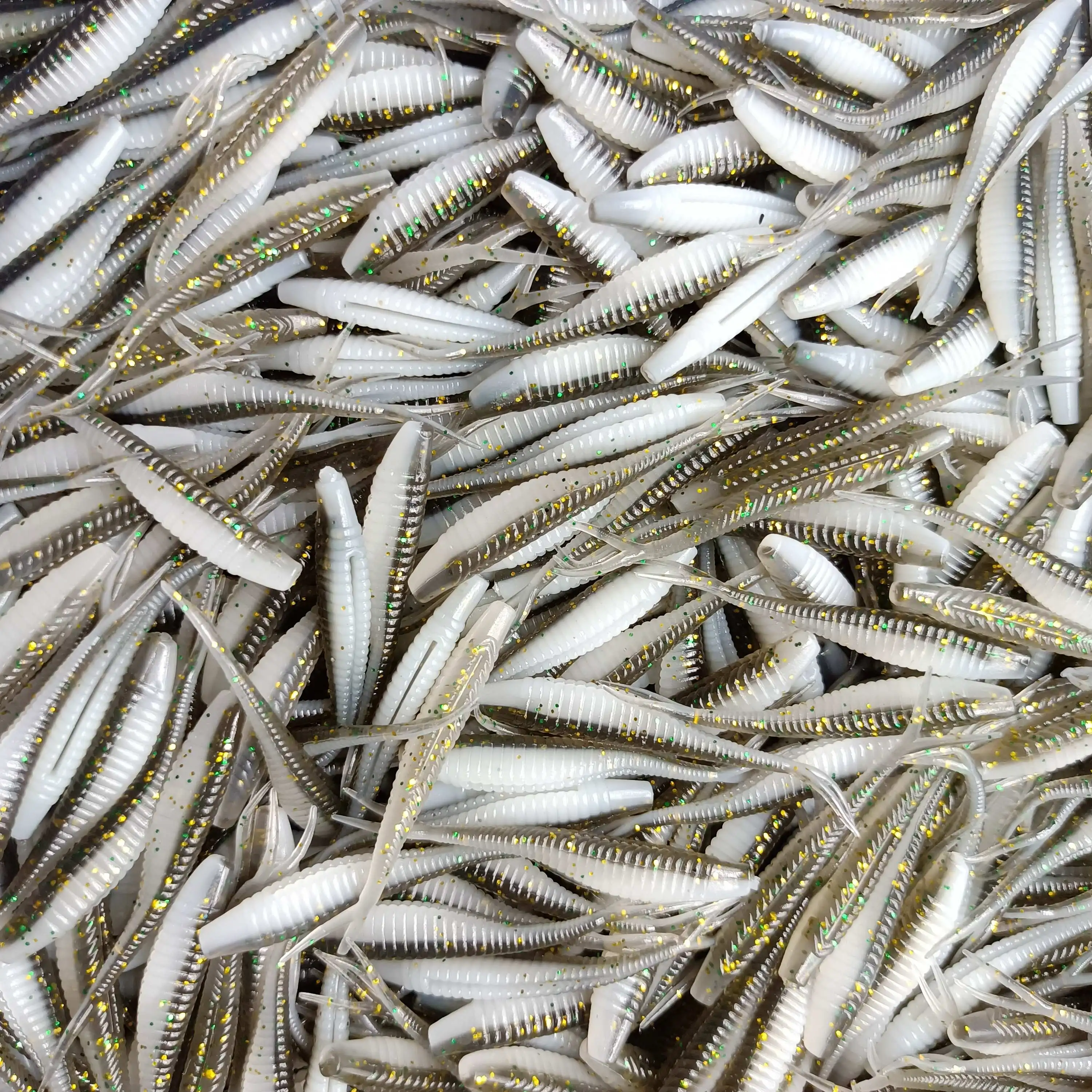 DUODUOYU-10PCS-Mini-Soft-Fishing-Lures-0-65g-50mm-Small-Lifelike-Forked ...