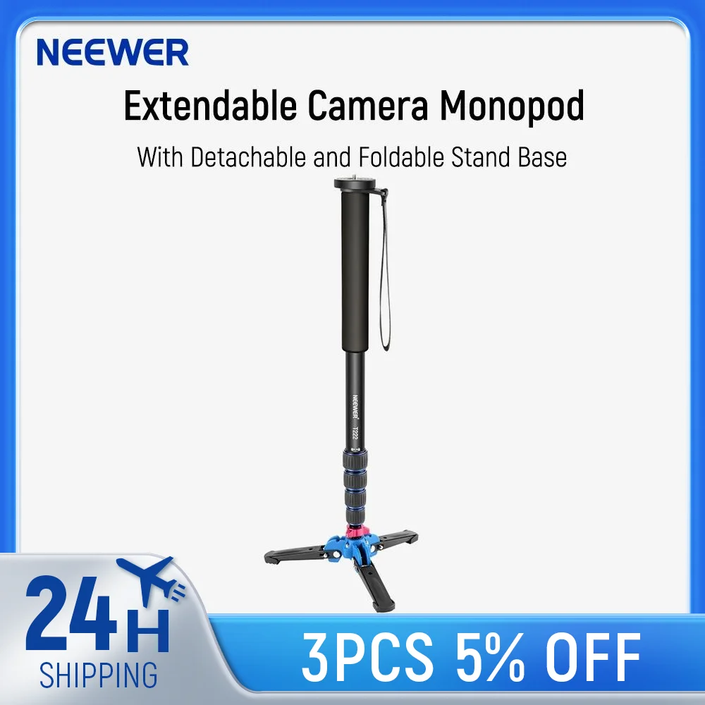 Neewer-monopi-de-c-mara-extensible-con-tr-pode-plegable-extra-ble-Base ...