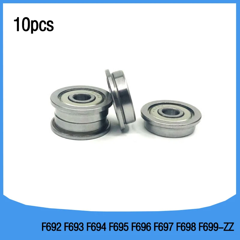 10pcs F692zz F693zz F694zz F695zz F696zz F697zz F698zz F699zz Flange ...