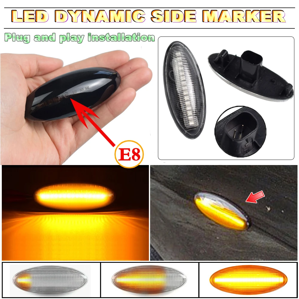 LED-Turn-Signal-Light-Dynamic-Side-Marker-Fender-Sequential-Lamp-For ...