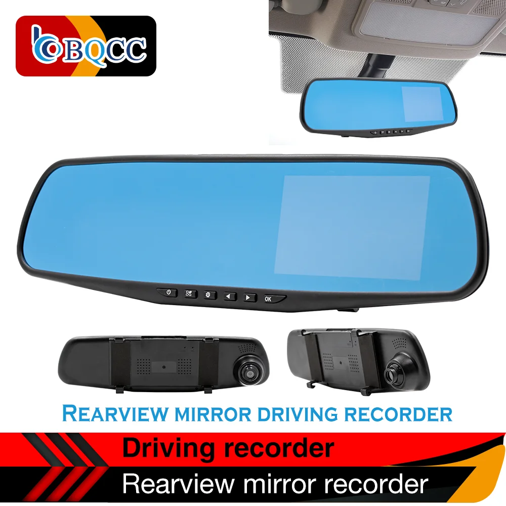 Espejo retrovisor Digital para coche, 4,3 ", DVR, lente única, Full HD ...