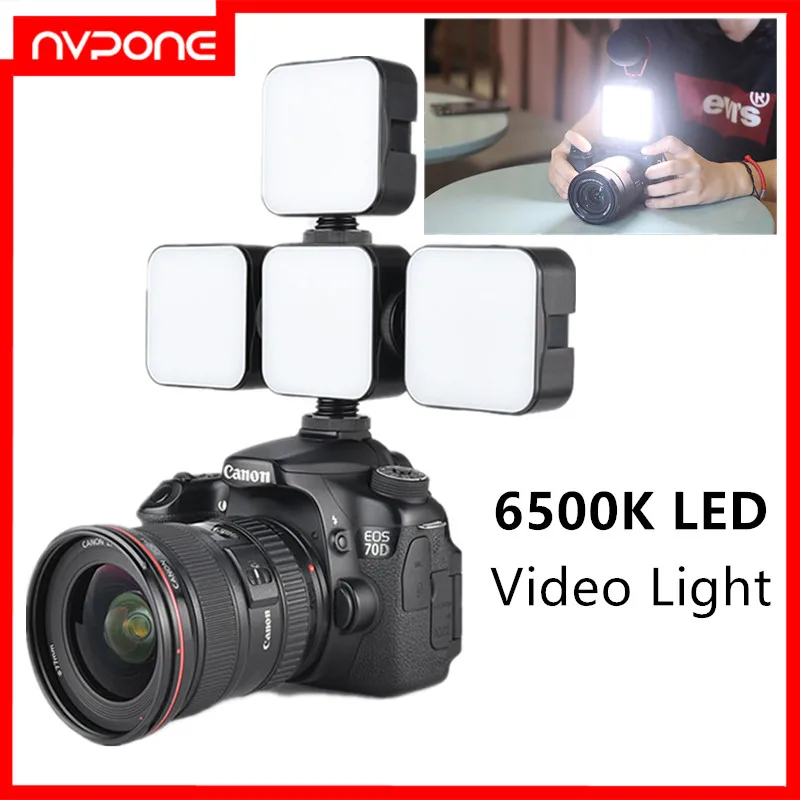 6500K-LED-Video-Light-Rechargeable-Camera-Light-Fill-Lamp-Portable ...