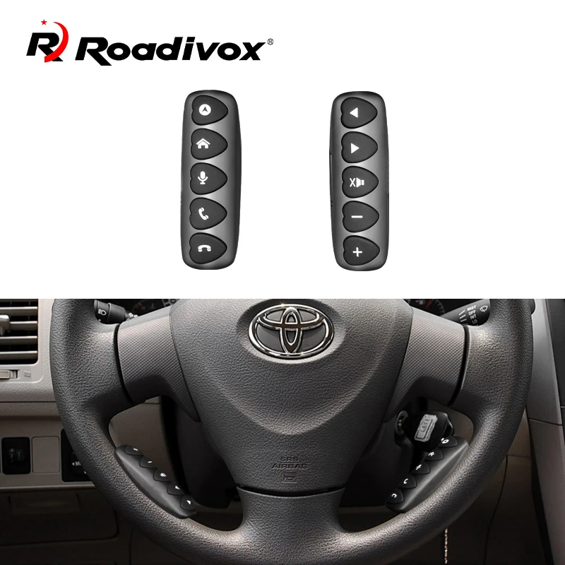 10-Keys-Wireless-Steering-Wheel-Remote-Control-Multi-function-Android ...