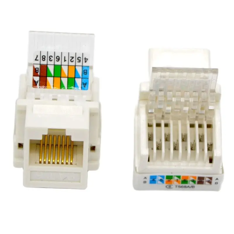 Conector De Rede Rj45 Cat 6, 2 Pçs, Módulo De Rede 6 Tipos De Módulo De ...