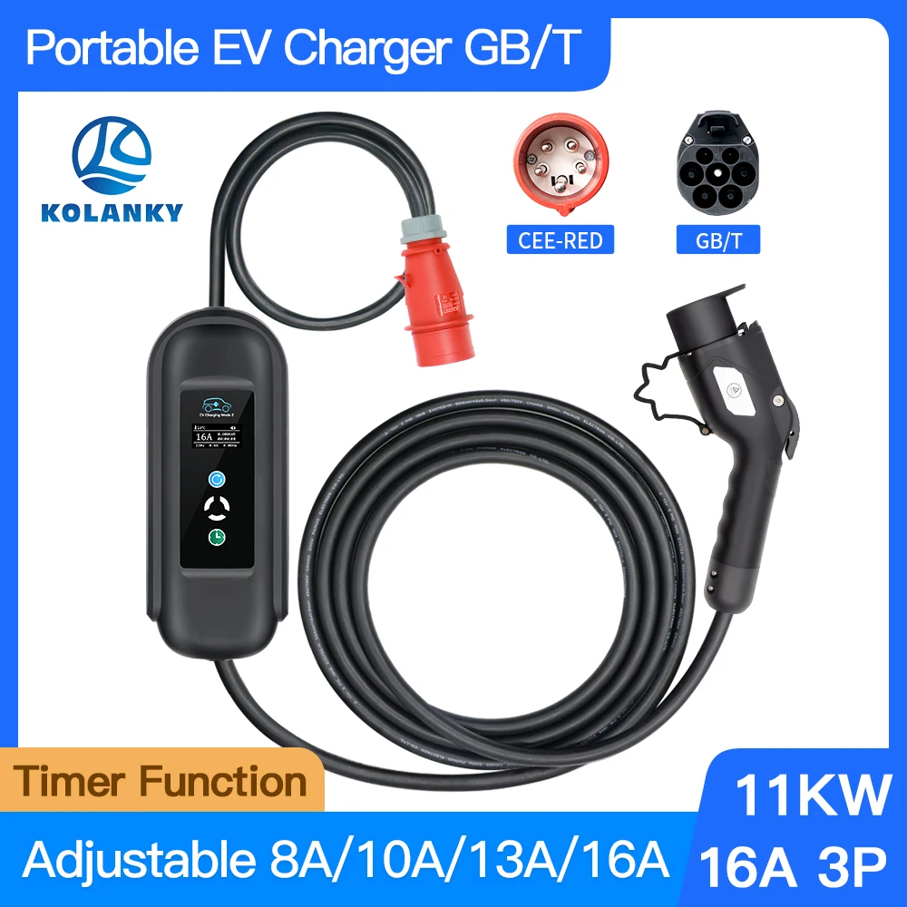 EV-Charger-Level-2-11KW-16A-3P-GBT-Plug-EVSE-Wallbox-Charging-For ...