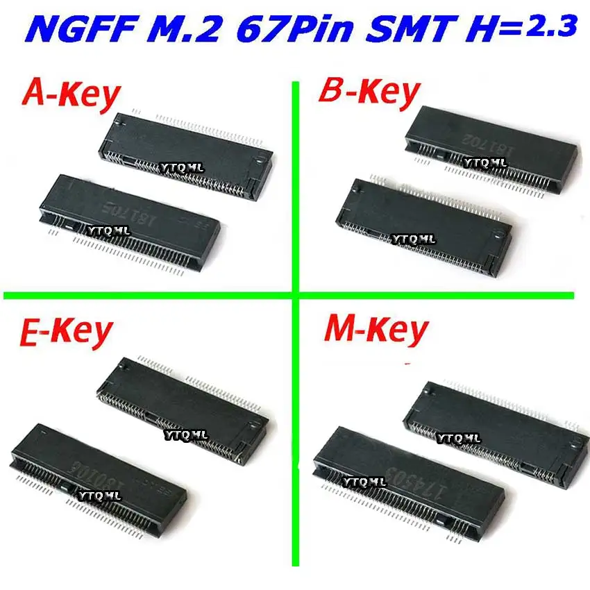 Conector-m-2-67P-Chave-Ngff-interfaz-de-Soquete-SSD-H-2-3-Slot-Ngff ...