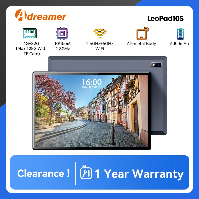 Clearance-LeoPad10S-Tablet-Android-11-10-1-Inch-4-Cores-4GB-RAM-32GB ...