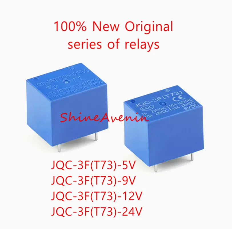 15pcs JQC-3F-5V JQC-3F-9V JQC-3F-12V JQC-3F-24V DIP5 Full series of relays