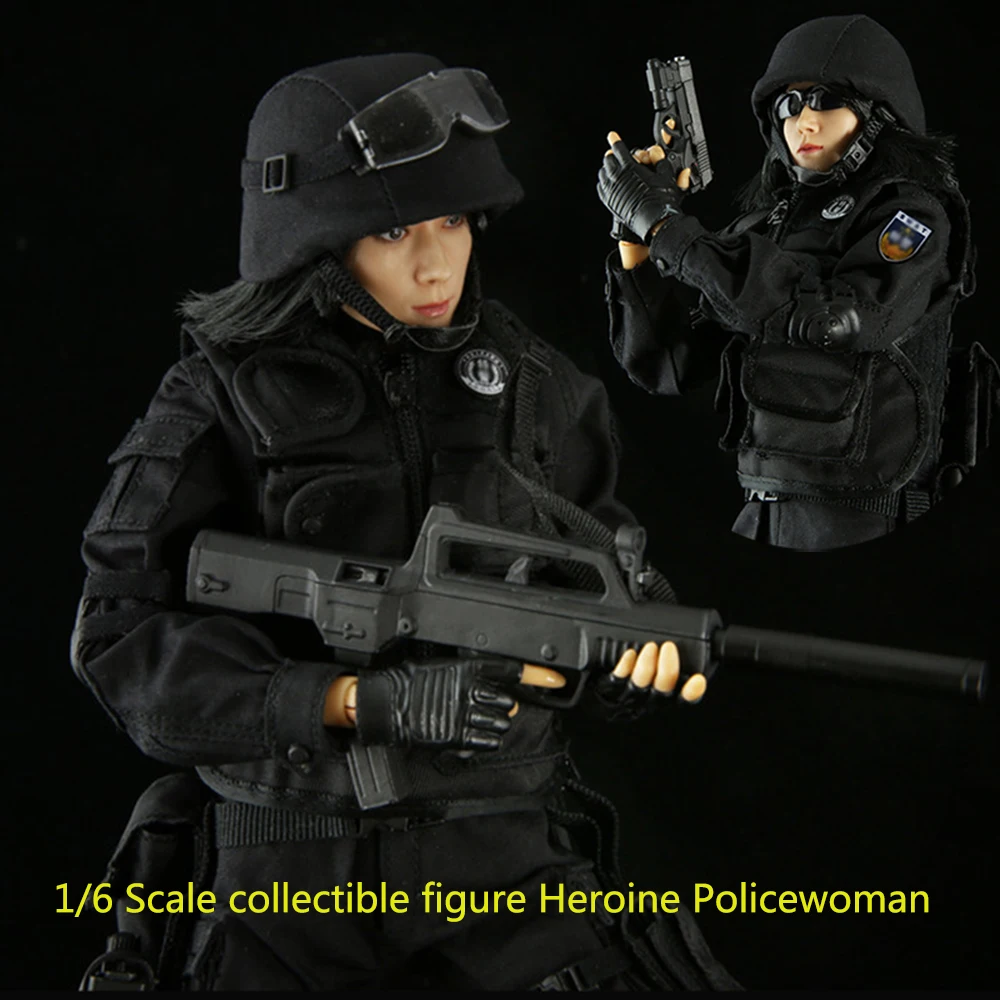 TYM-1-6-Scale-Collectible-Figure-Female-Policewoman-Black-Special ...