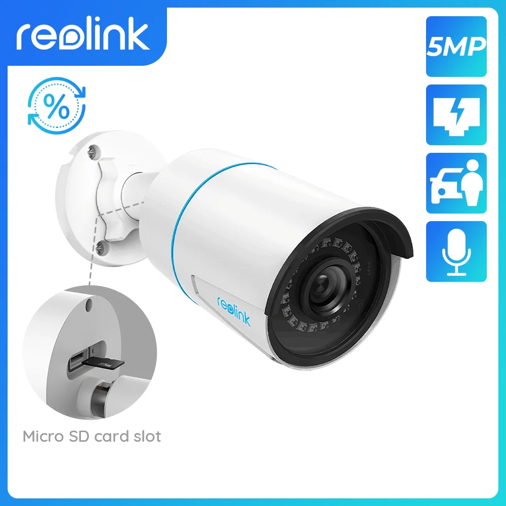 [Refurbished camera]Reolink 5MP 4K Outdoor PoE Security Camera Human ...