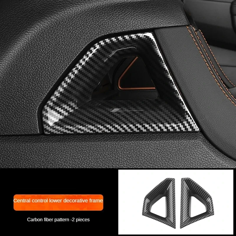 Black-Carbon-Fiber-Interior-Overlay-Covers-for-Ford-Ranger-Wildtrak ...
