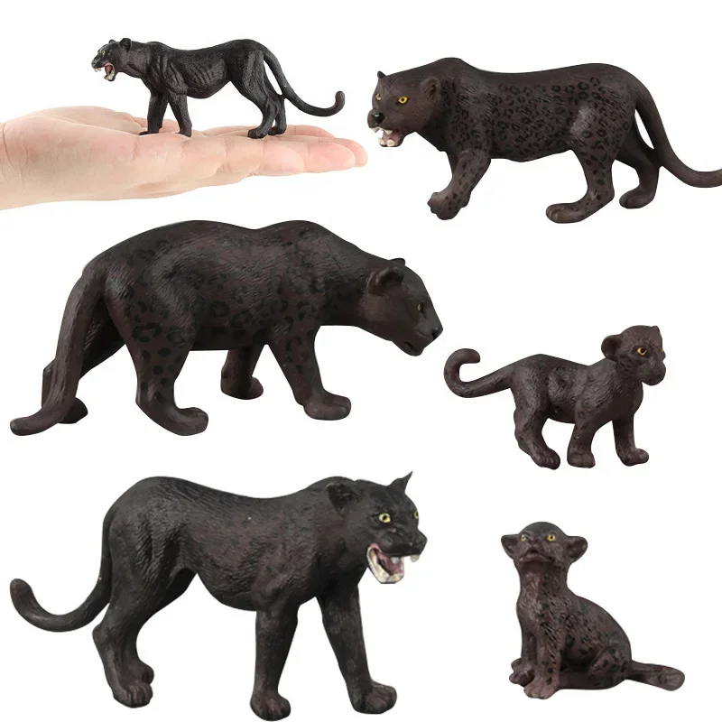 Simulation-Panther-Figure-Collectible-Toys-Wild-Animal-Action-Figures ...