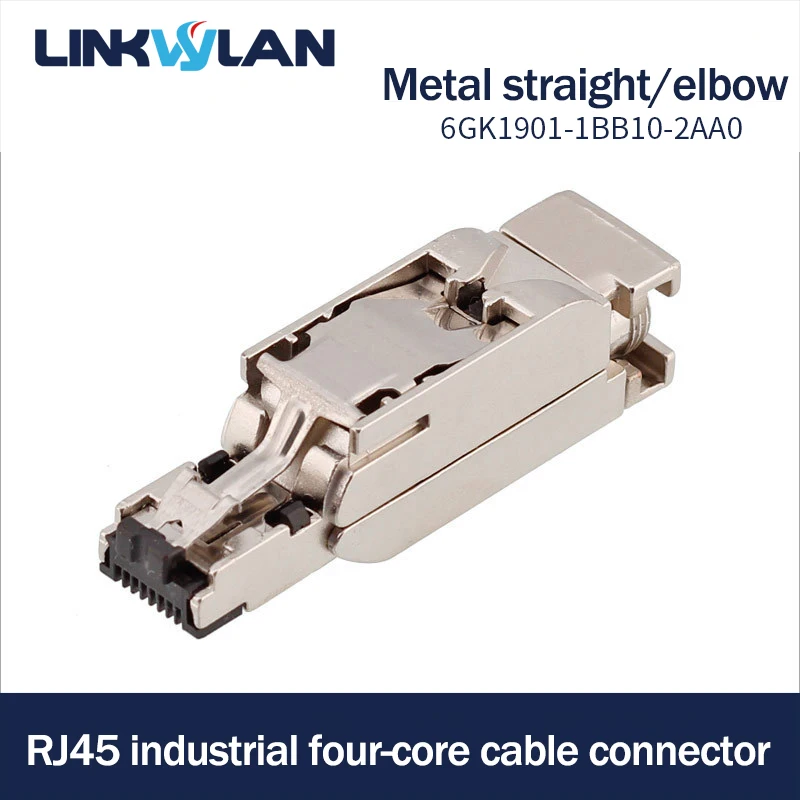 Profinet-4Pin-Industrial-Field-Connector-Straight-Angled-4-Core-Modular ...