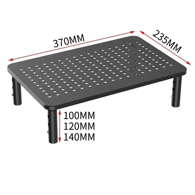Computer-Elevated-Rack-TV-Monitor-Riser-Desktop-Stand-Flat-Screen-Metal ...