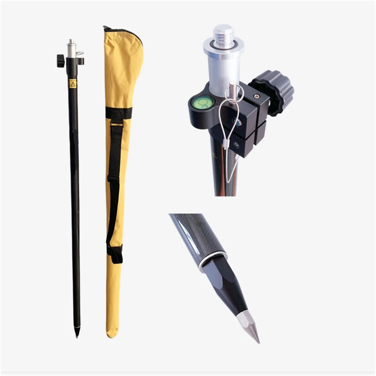Telescopic-Carbon-Fiber-Rod-Prism-GPS-Pole-Total-Station-Surveying ...