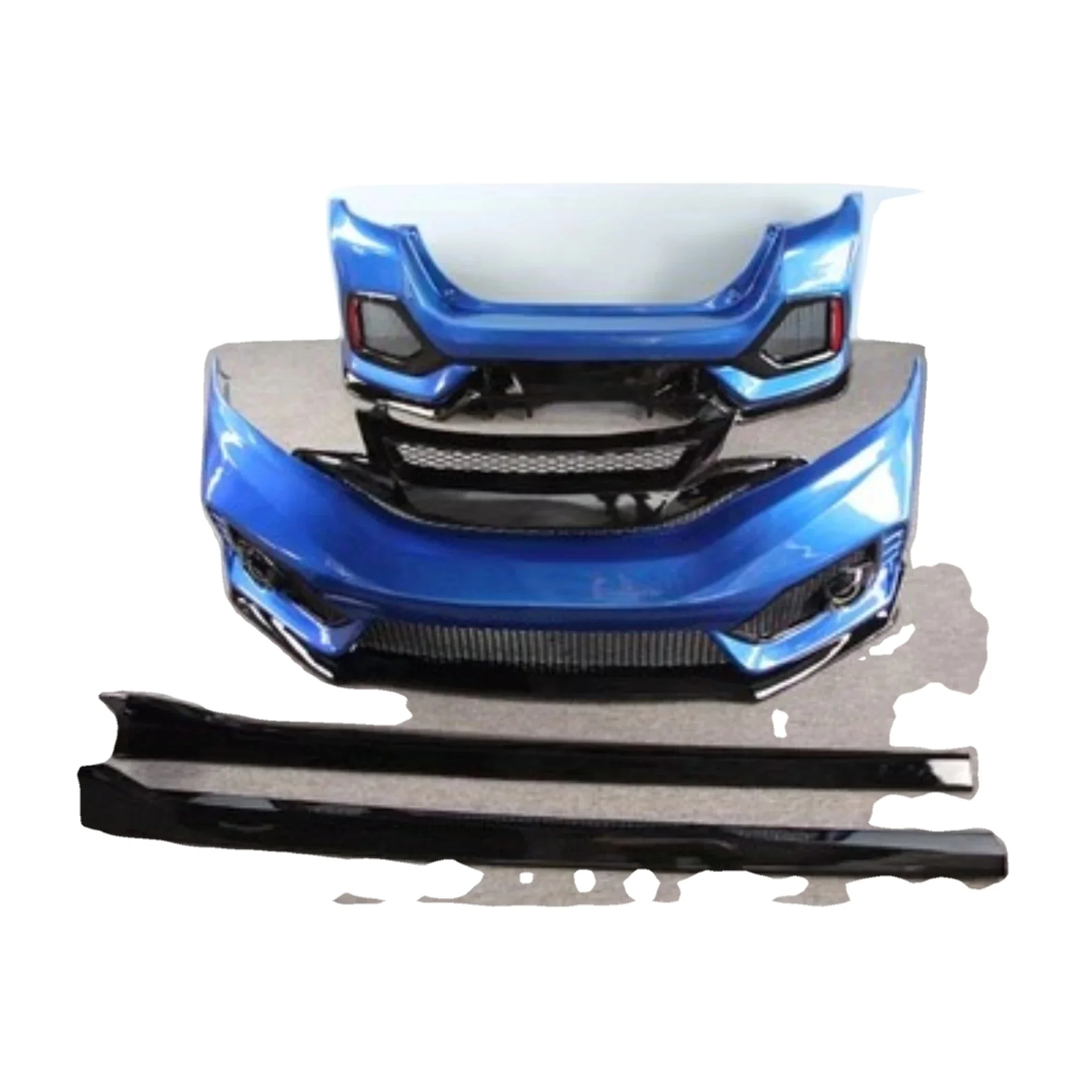 for-ABS-Material-Front-Rear-Bumper-Side-Skirt-for-Honda-FIT-JAZZ-GK5 ...