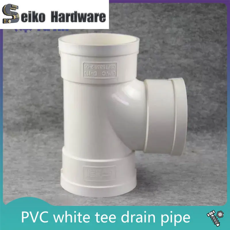 Three-way-Drainage-Pipe-PVC-White-Drain-Pipe-Tee-Drain-Pipe-Fittings ...