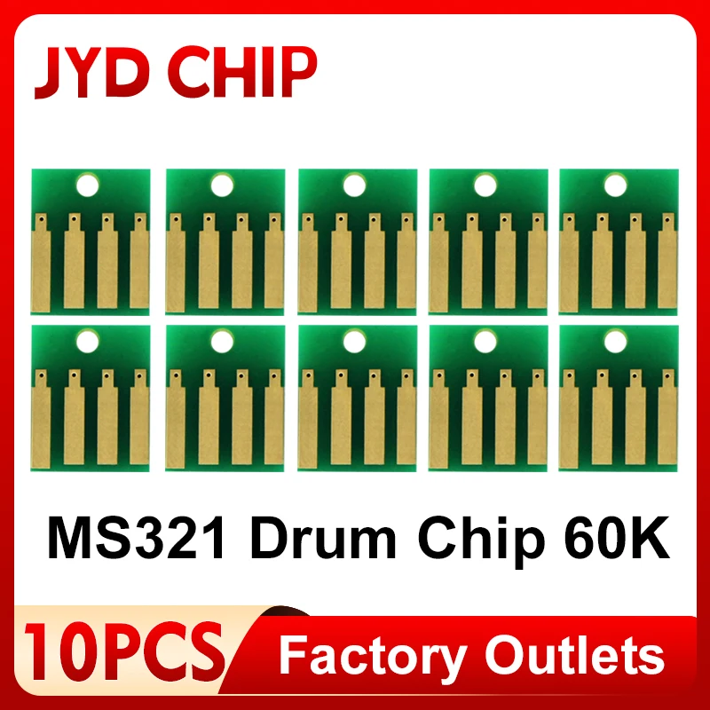 56F0Z00 Drum Chip For Lexmark MS621 MX321 MX421 MX622 MX521 B2546dn ...