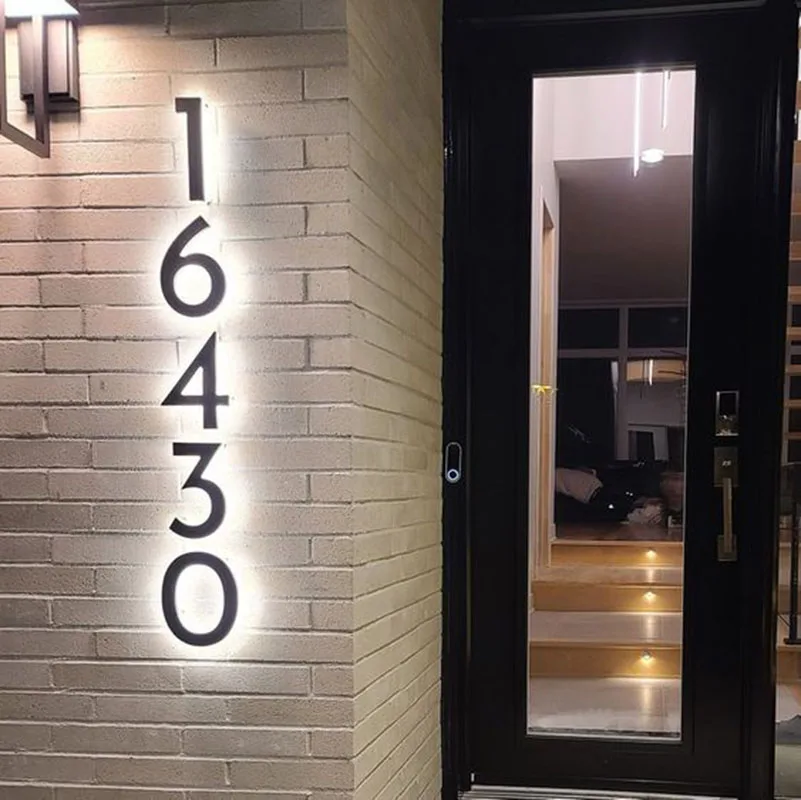 Metal-3D-House-Numbers-Outdoor-Led-Adress-Outside-Waterproof-Home-Door ...