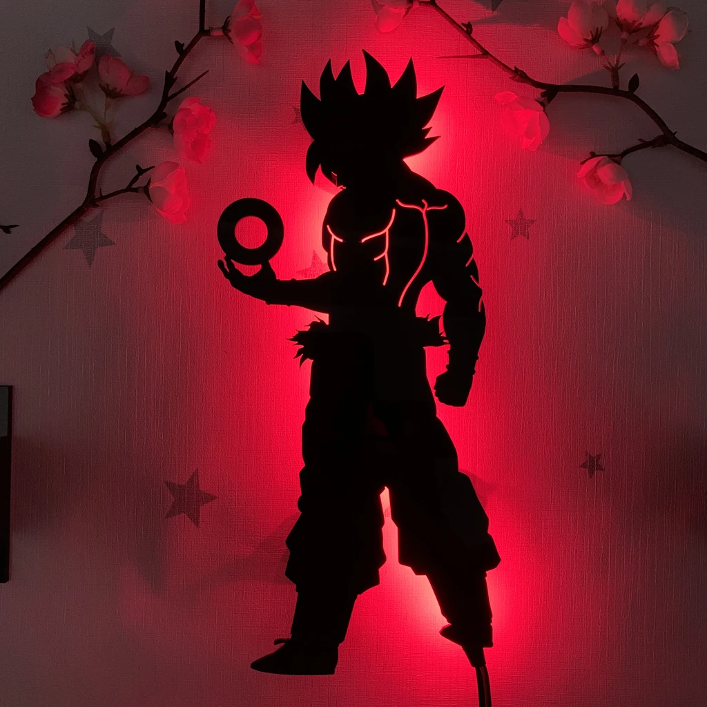 ZK50 Hot Selling Anime Luminous LED Wall Lamp Home Decoration Night ...