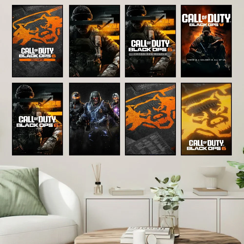 Game Call Of D-Duty Black Ops 6 Poster Self-adhesive Art Waterproof ...