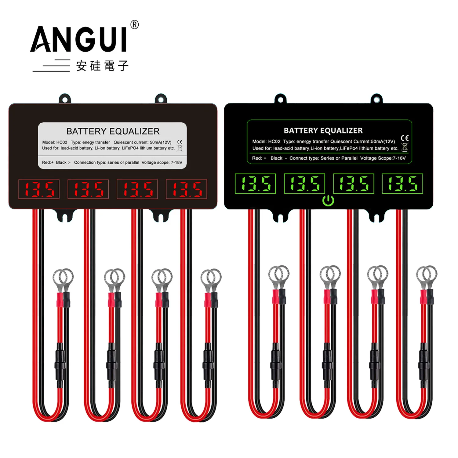 ANGUI-12-24-36-48V-Batteries-Voltage-balancer-4S-4X12V-HC02-Battery ...