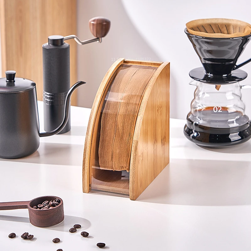 Coffee-Filter-Paper-Fan-shaped-Storage-Box-Dust-Filter-Paper-Box-Caf ...