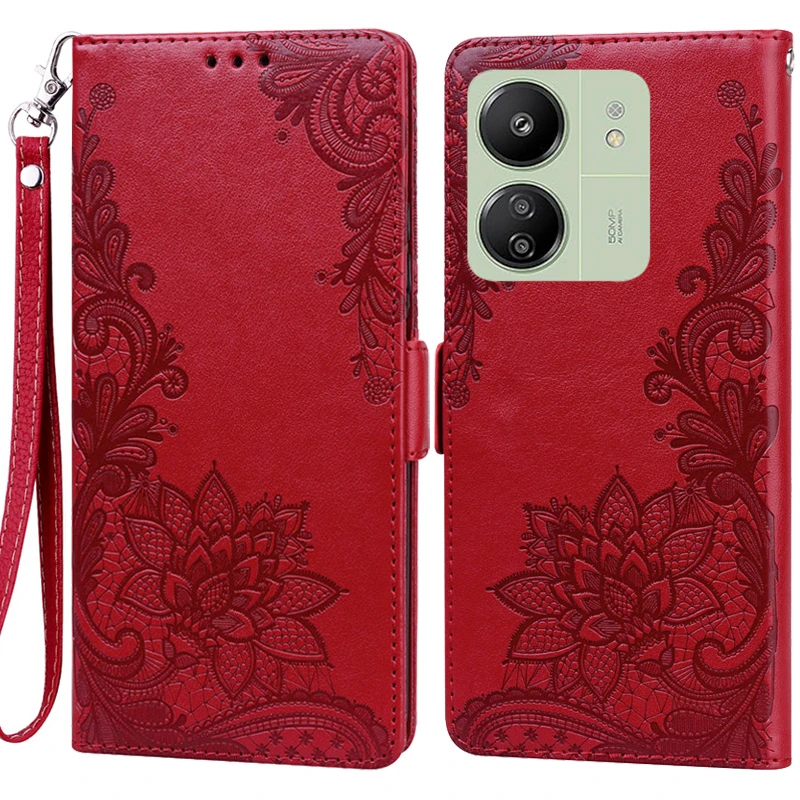 For-Redmi-13C-4G-Case-Luxury-Leather-Flip-Wallet-Case-For-Xiaomi-Redmi ...