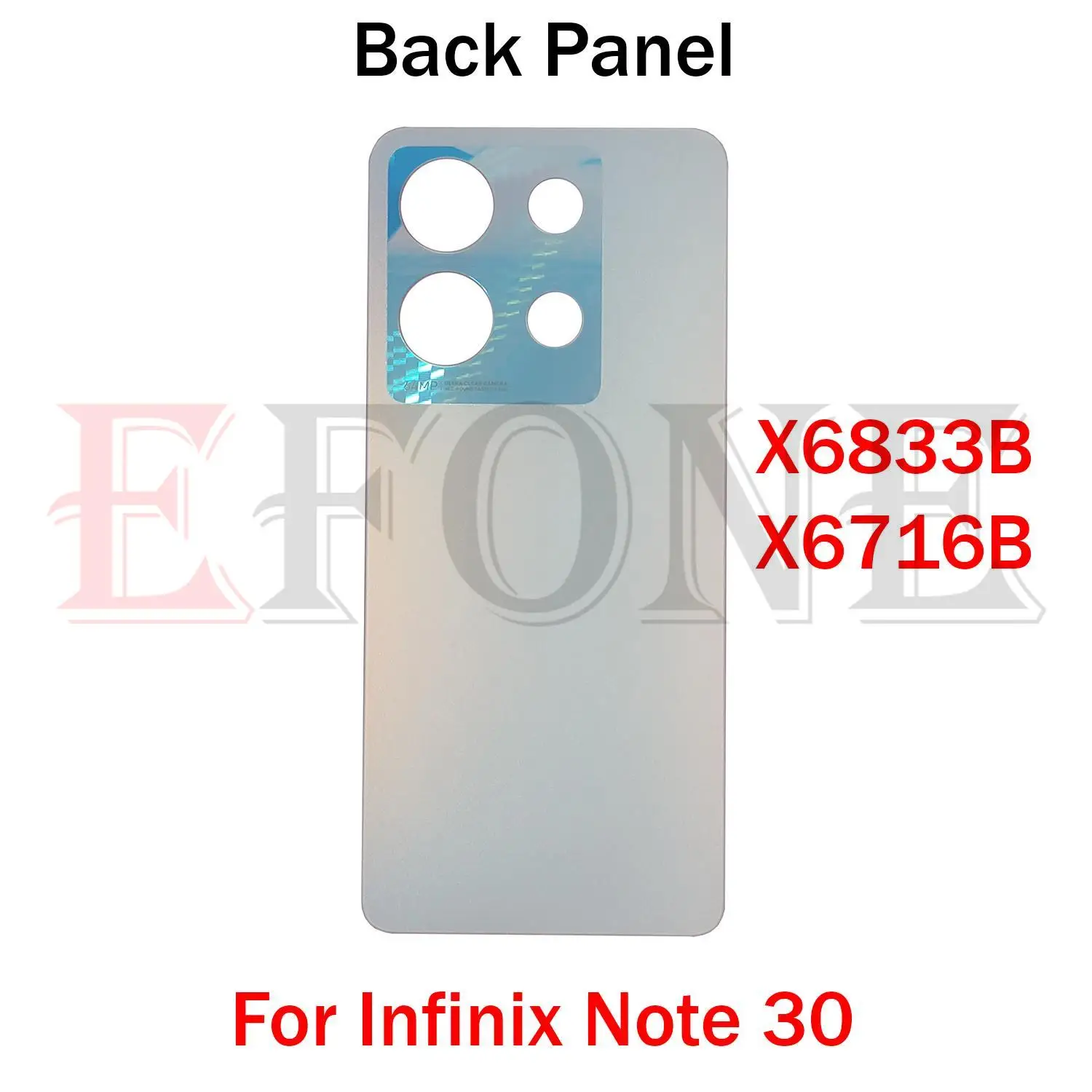 Glass Material For Infinix Note 30 4G X6833B X6716B Back Battery Glass ...