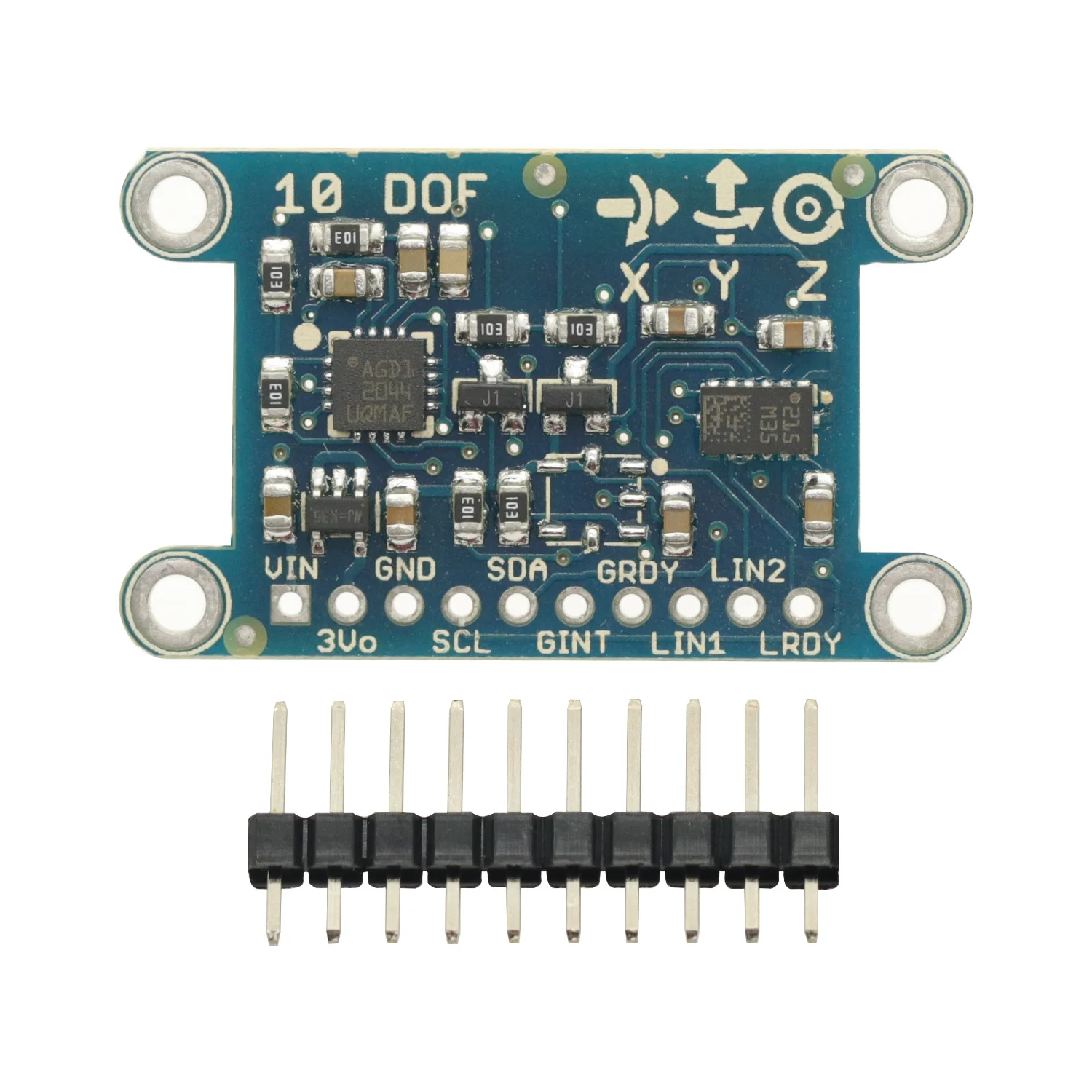 Módulo IMU L3GD20 LSM303D de 9 ejes, Sensor giroscopio Digital de ...