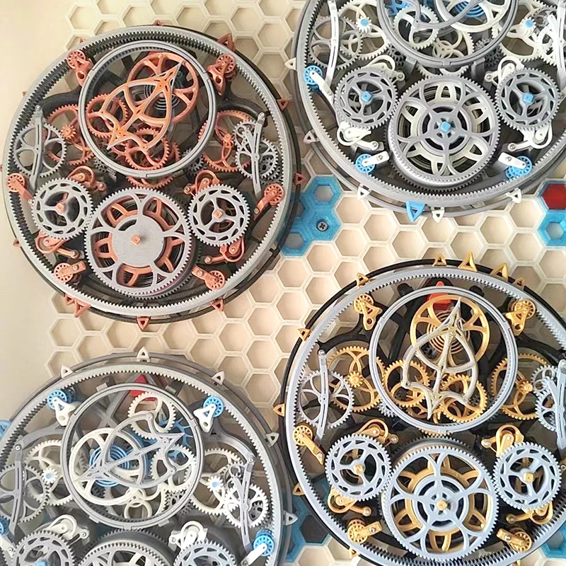 3D printing mechanical movement Tourbillon structure assembly learn for ...