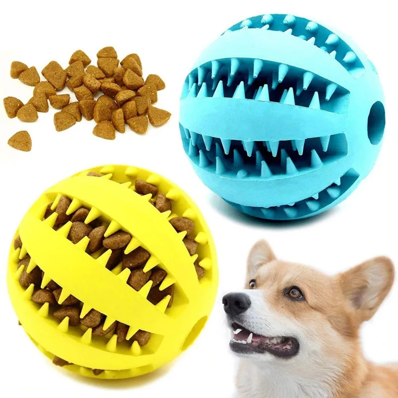 Dog-Food-Ball-Pet-Dog-Toy-Interactive-Rubber-Balls-for-Small-Large-Dogs ...