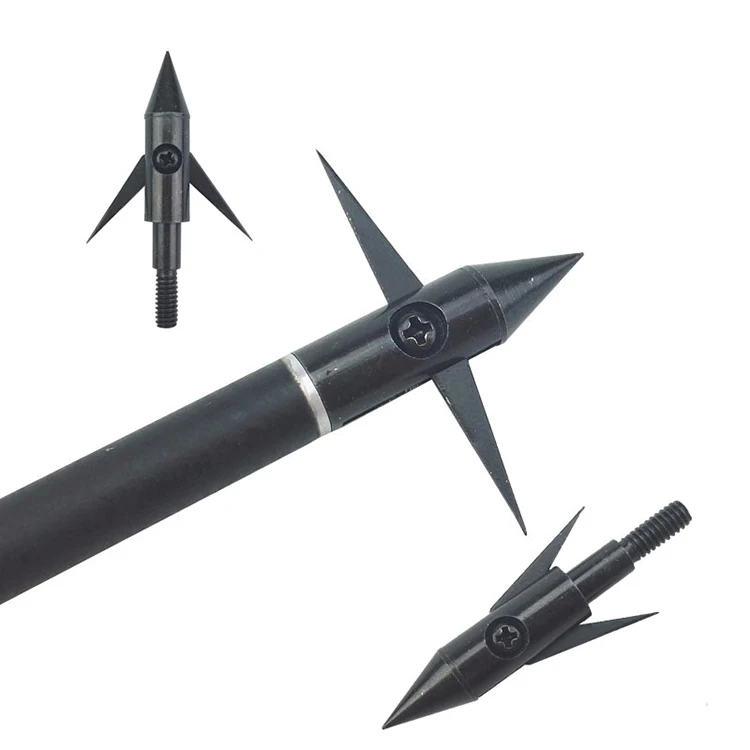 3Pcs-Steel-Fish-Bow-Hunting-Arrow-Tips-Boardhead-Archery-Arrowhead ...