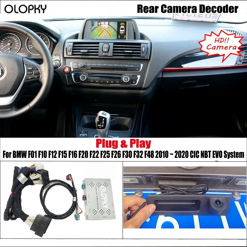 Rear View Reverse Camera Interface Oem Screen Decoder For Bmw F01 F10 ...