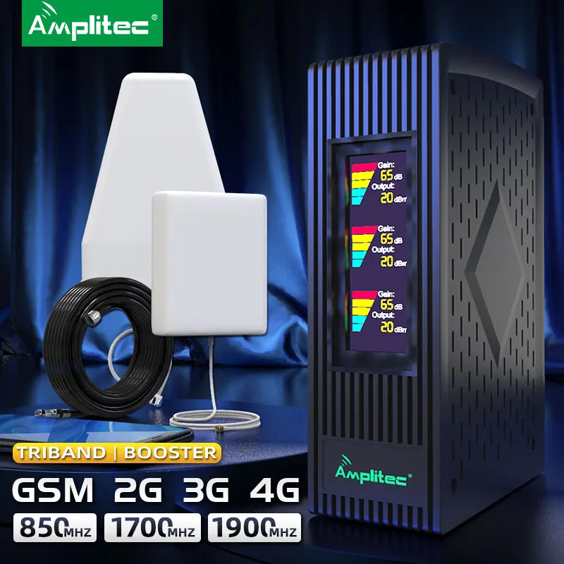 Amplitec GSM 2G 3G 4G Signal Booster 4G Amplifier Signal 850 1700 1900 ...