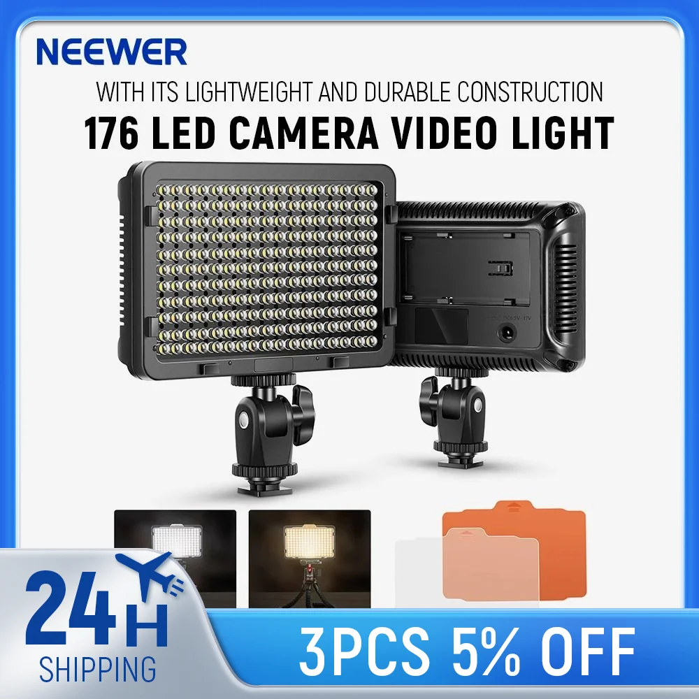 Neewer-LED-Video-Torch-para-c-mera-painel-LED-luz-de-v-deo-Canon-Nikon ...